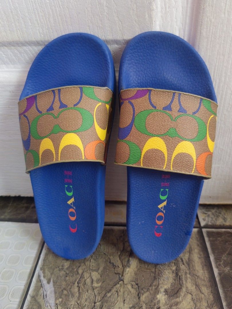 COACH SLIDES, Women's Fashion, Footwear, Flats & Sandals on Carousell