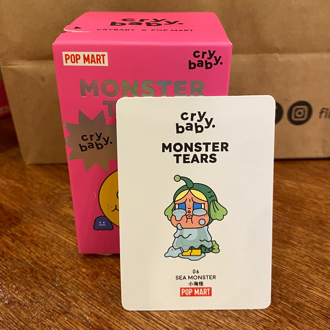 CRYBABY POPMART Monster Tears, Hobbies & Toys, Toys & Games on Carousell