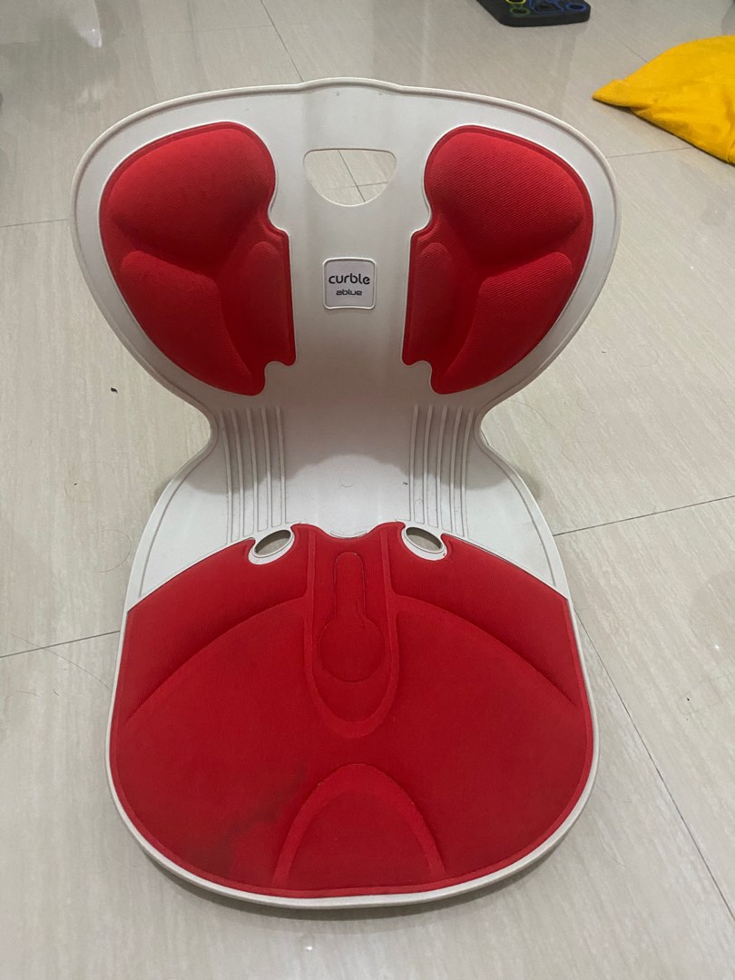 Curble Posture Chair Comfy - Red, Perabotan Rumah di Carousell