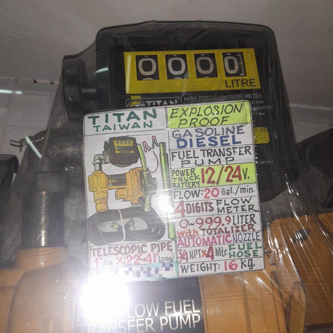 EXPLOSION PROOF GASOLINE / DIESEL FUEL TRANSFER PUMP PUMPS WITH FLOW ...