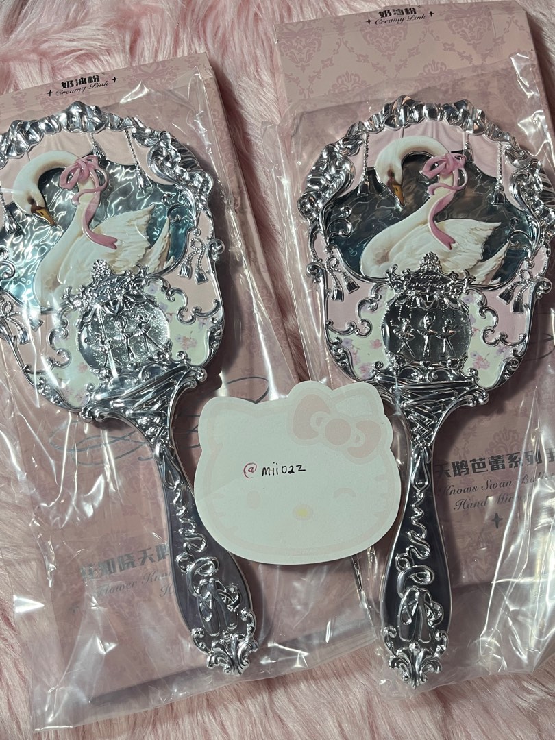 Flower Knows Pink Swan Mirror, Beauty & Personal Care, Face, Makeup on ...