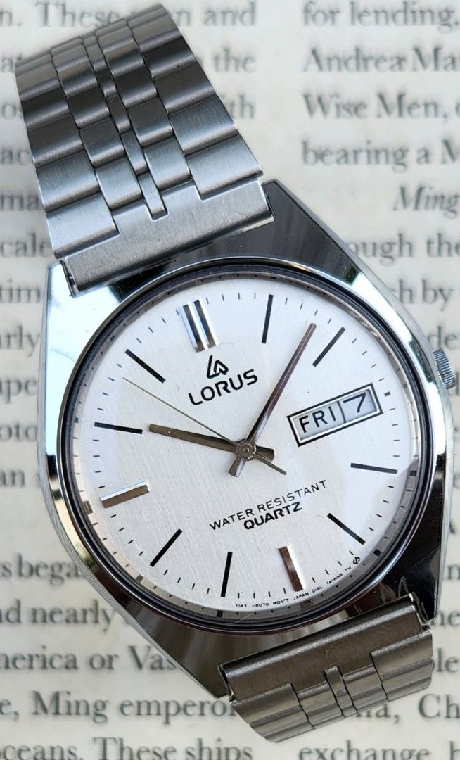 [FULL SET] Seiko Lorus Y143-8050 mens watch, tested and in full working ...