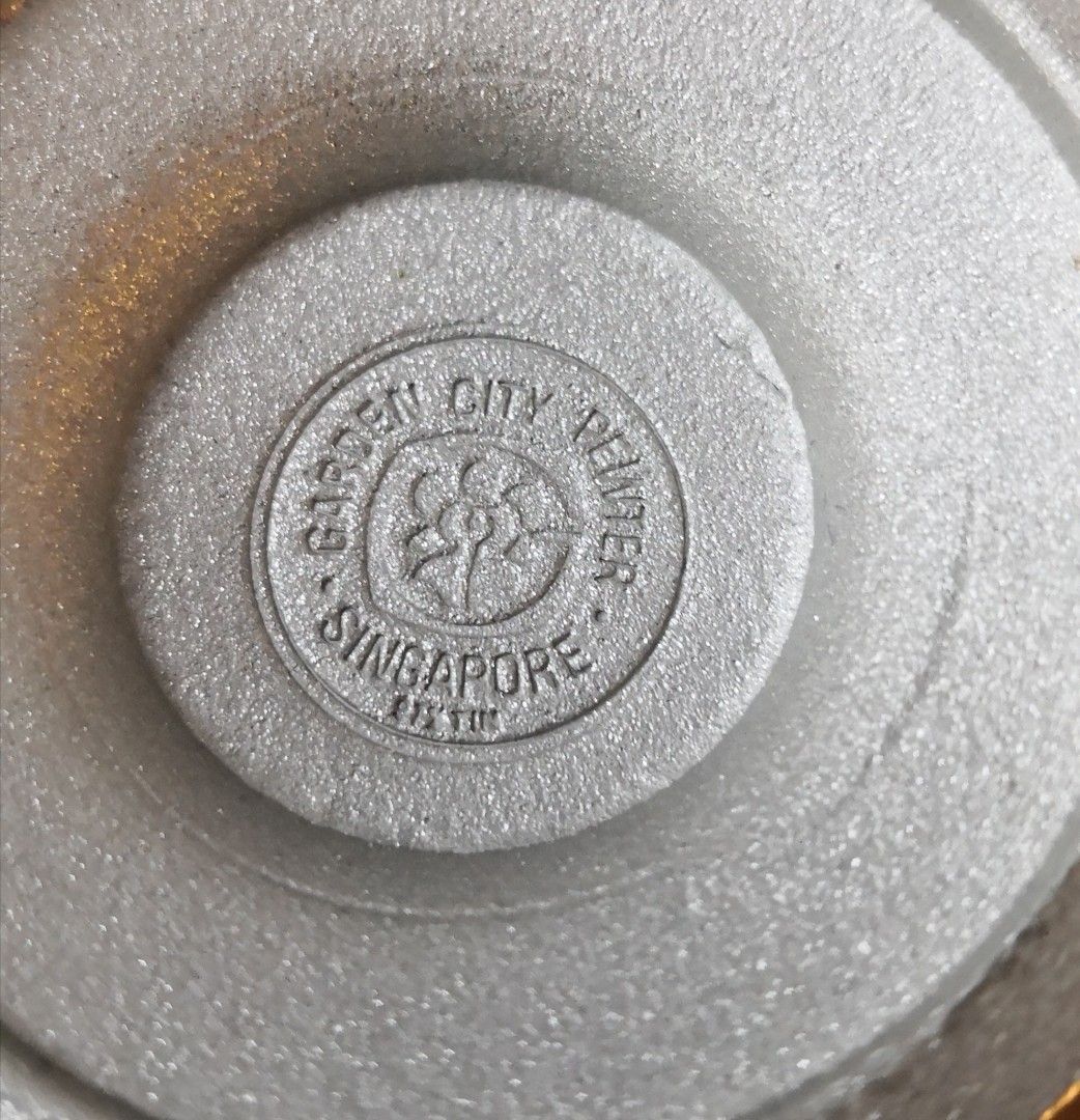 Garden City Pewter Singapore vase 2, Furniture & Home Living, Home ...