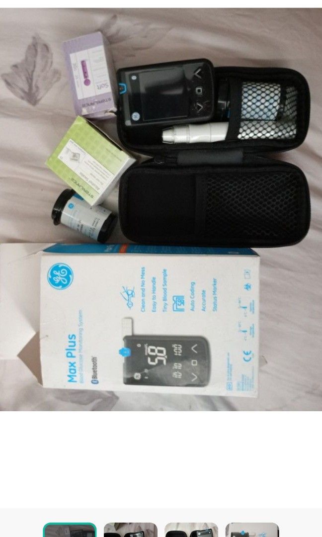GE Max plus blood glucose monitoring system, Kesehatan & Kecantikan ...