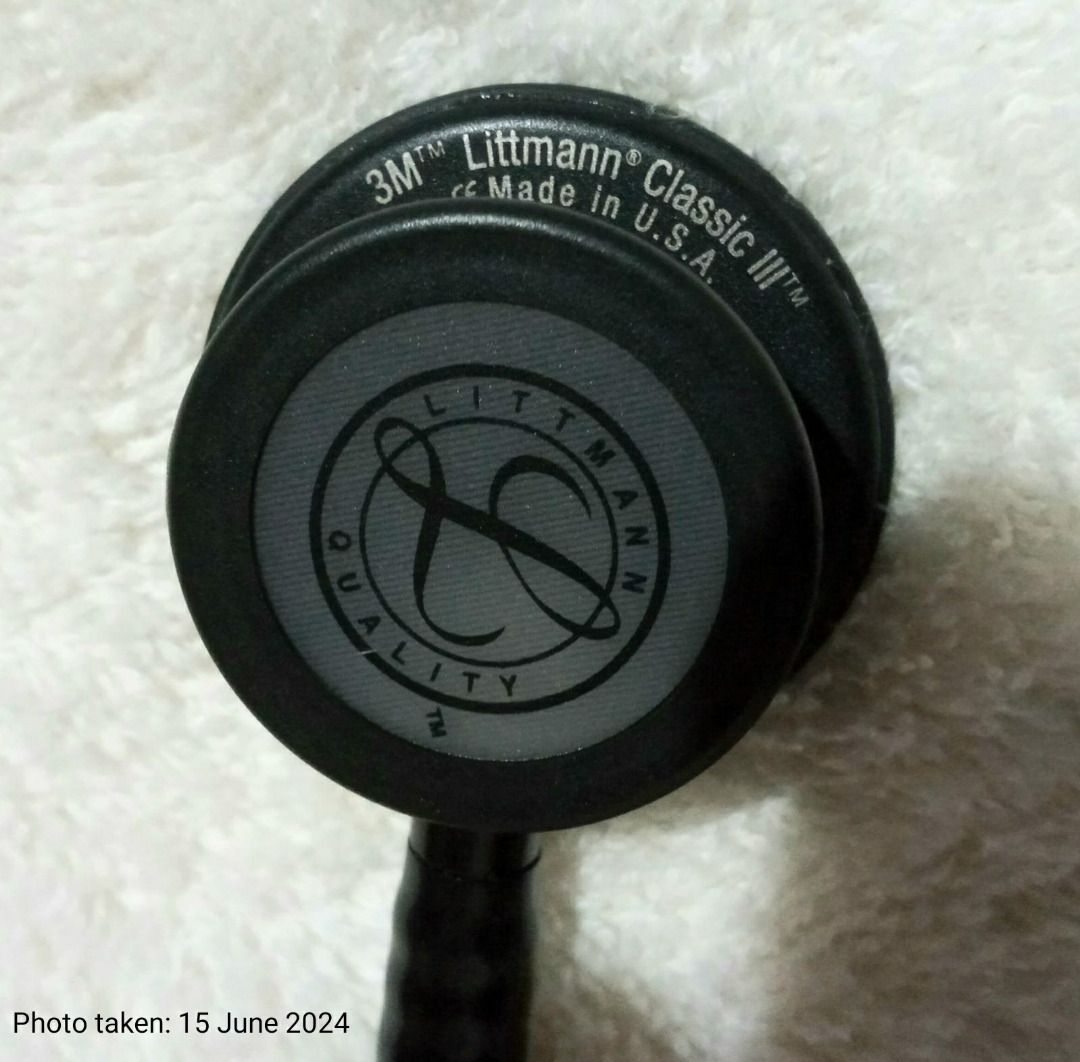 Genuine 3M Littmann Classic III Black Edition 5803 - Stethoscope for ...