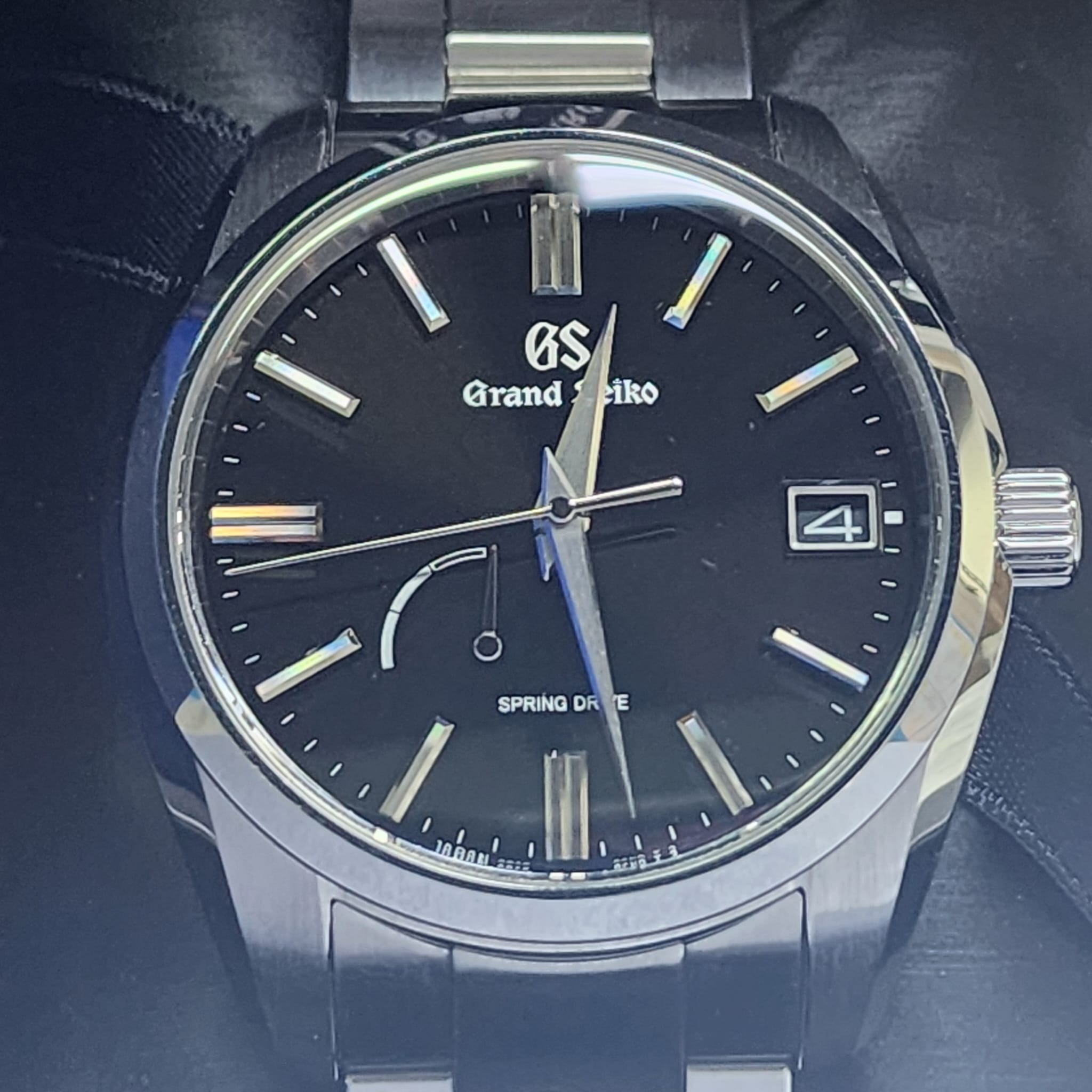 Grand Seiko SBGA467 Spring Drive Black Dial Watch, Luxury, Watches on ...