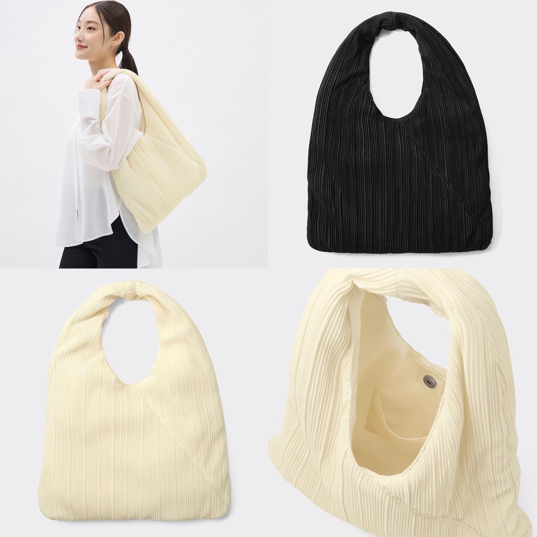 GU Pleated Triangle Bag, Women's Fashion, Bags & Wallets, Cross-body ...