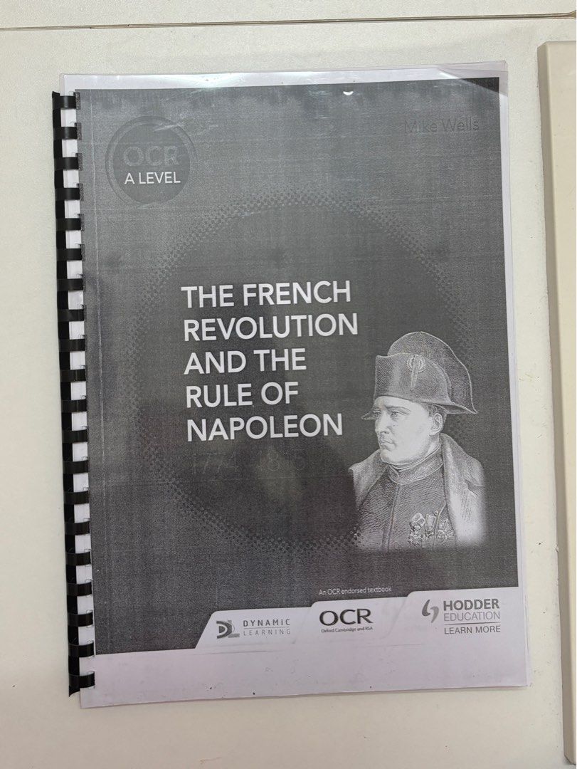 History A Level French Revolution + Napoleon Textbook OCR Sunway ...