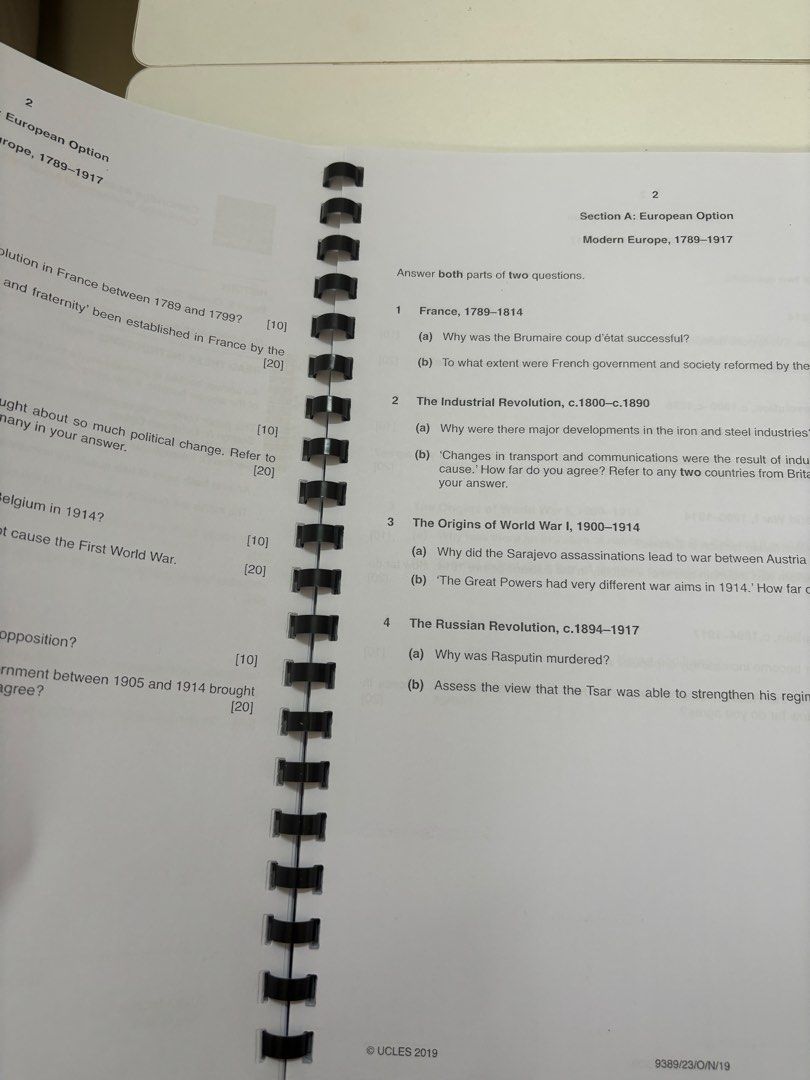 History A Level Past Years Paper 2,3,4 2017-2022, Hobbies & Toys, Books ...