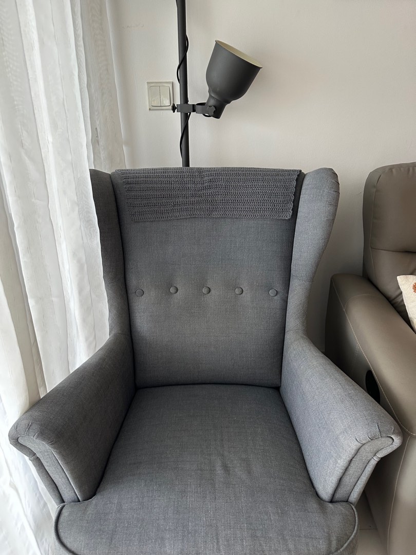 Ikea Strandmon Arm Chair, Furniture & Home Living, Furniture, Chairs on ...