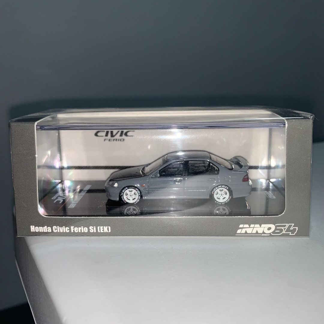 Inno64 1/64 Scale Honda Civic Ferio Si (EK) Cement Grey Die-cast Car ...