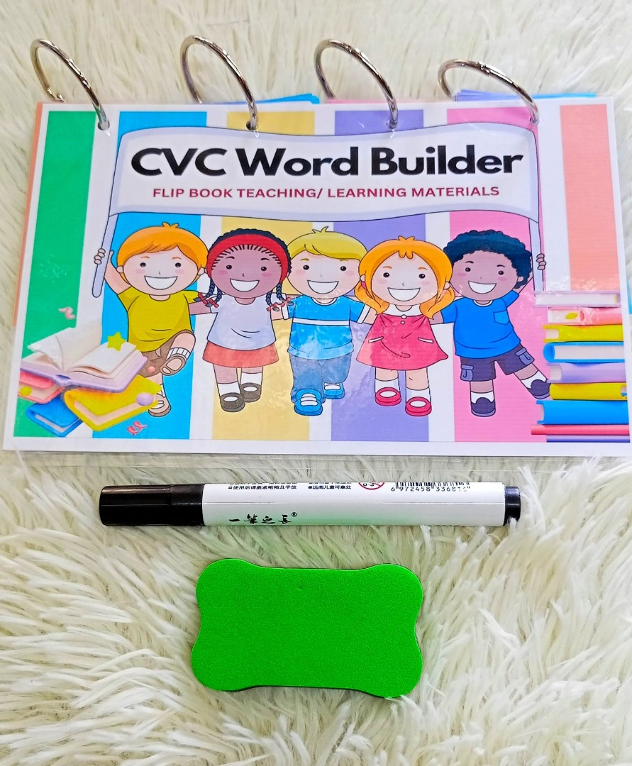 Interactive CVC Word Learning Kit for Kids (BUNDLE), Hobbies & Toys ...