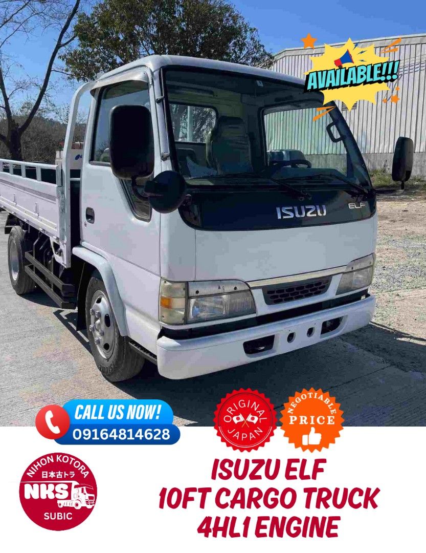 Isuzu ELF NKR 10FT Cargo Dropside Original Japan Surplus Truck, Special ...