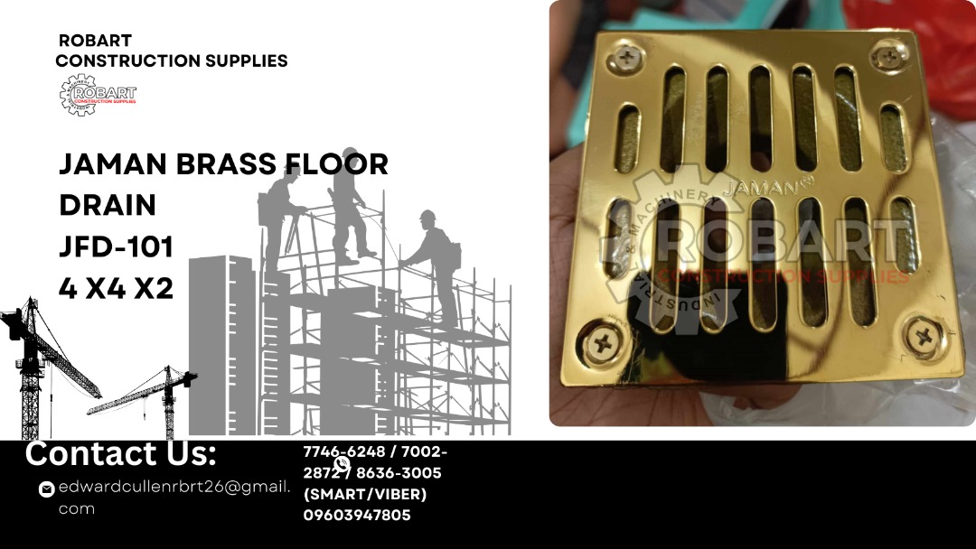 jaman brass floor drain JFD-101, Commercial & Industrial, Construction ...