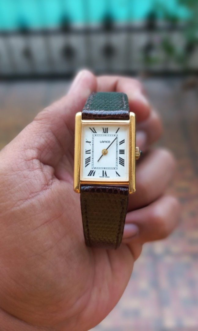 Lanco Tank vintage seiko omega bulova cartier mido rado, Fesyen Pria ...