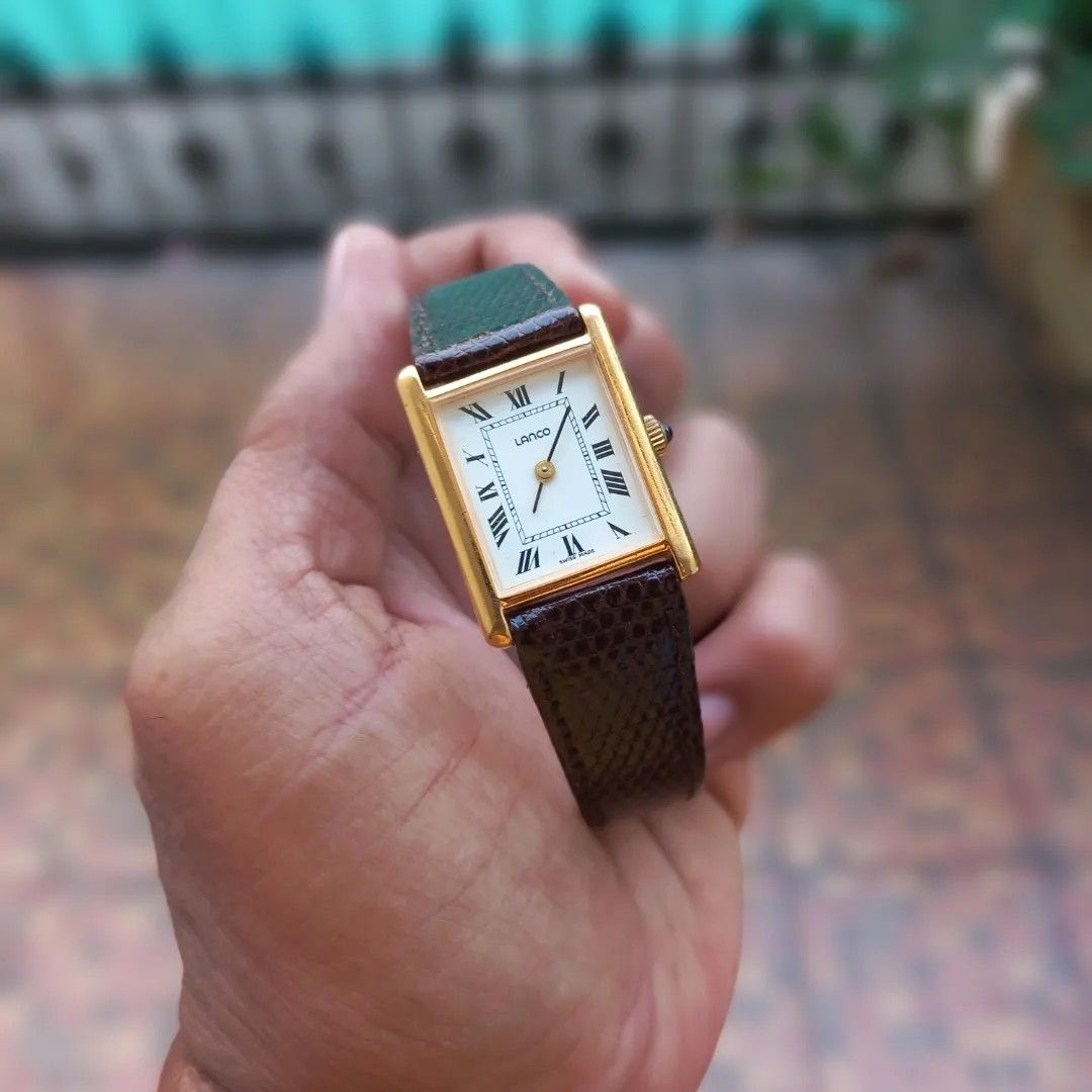 Lanco Tank vintage seiko omega bulova cartier mido rado, Fesyen Pria ...