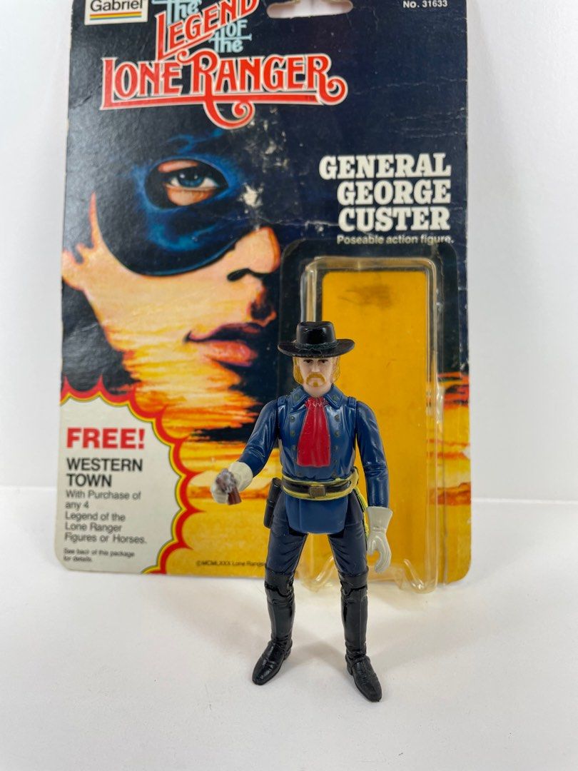 Legend of Lone Ranger General George Custer 3.75" Action Figure vintage ...