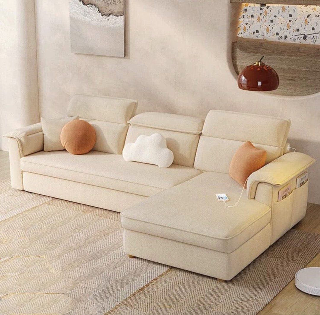 MIJON Modern Sofa Bed With Storage, Furniture & Home Living, Furniture ...