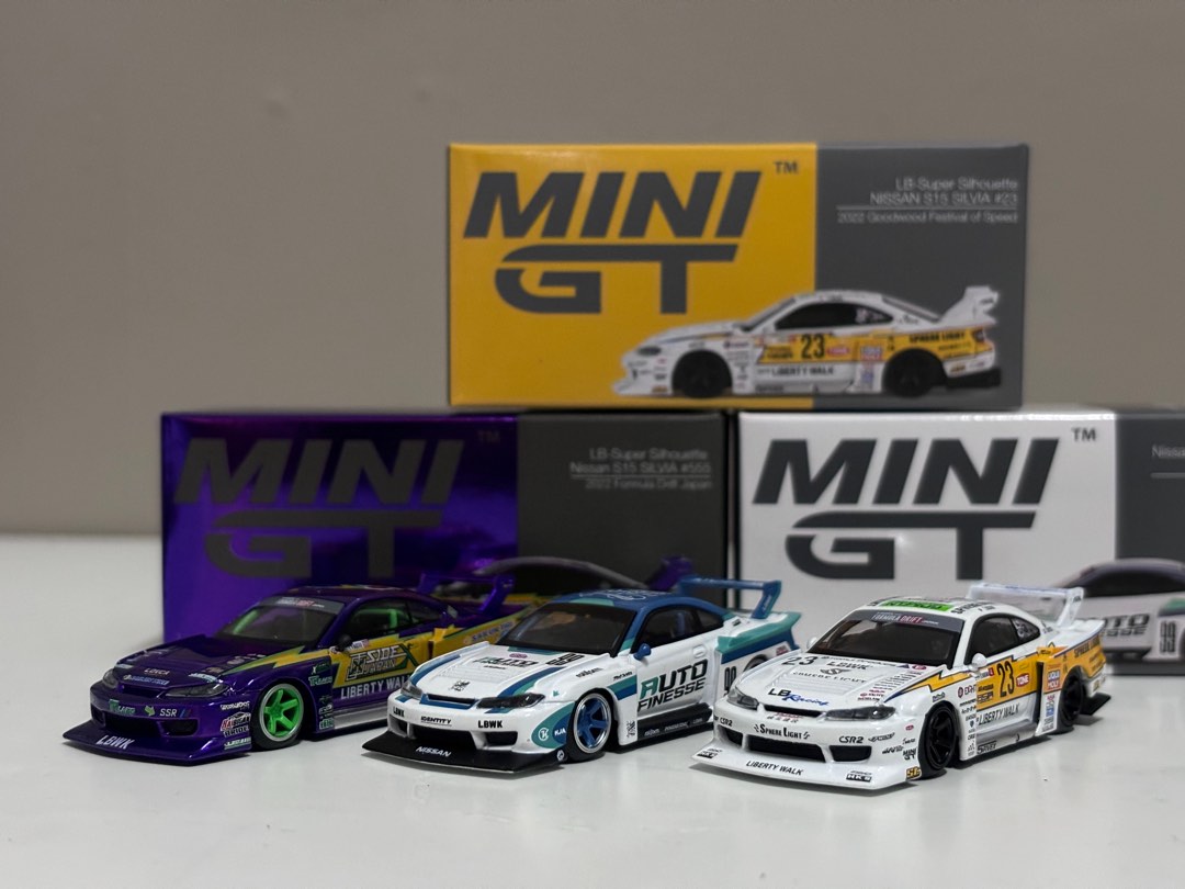Mini gt silvia s15 good wood, Hobbies & Toys, Toys & Games on Carousell