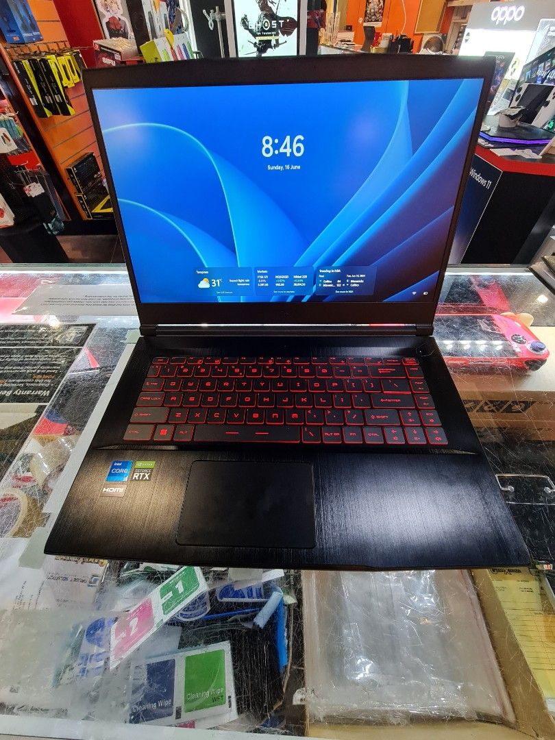 MSI GAMING LAPTOP\ I5 11400H \ 24GB RAM 3200MHZ\GRAPHICS CARD RTX3050 ...