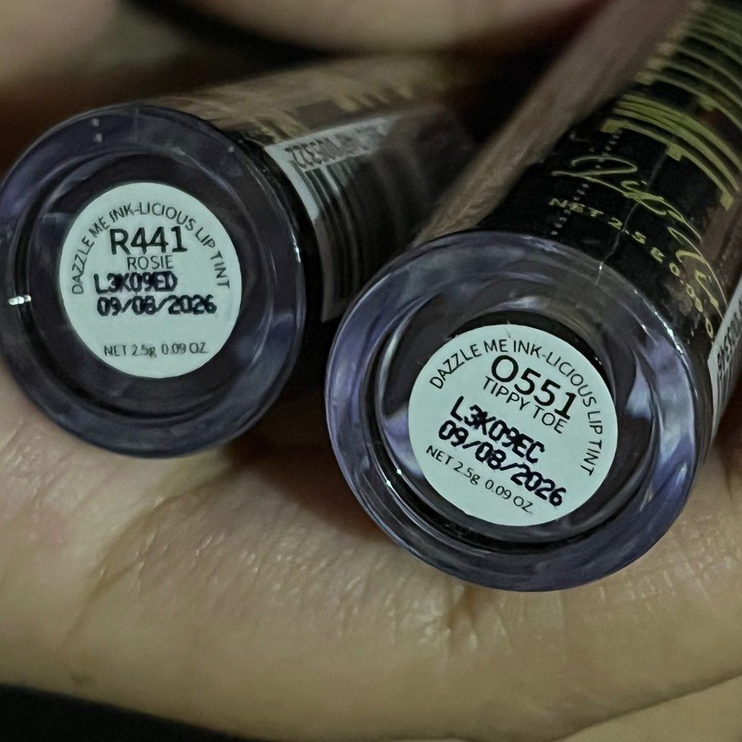 NEW Dazzle Me Ink-licious Lip Tint Rosie & Tippy Toe, Kesehatan ...