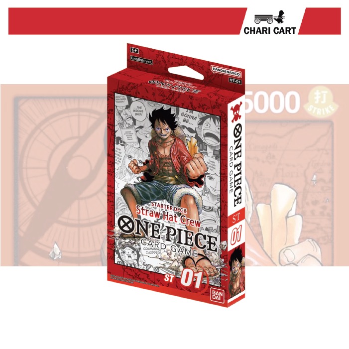 One Piece TCG ST01 STARTER DECK Straw Hat Crew Japanese, Hobbies & Toys ...
