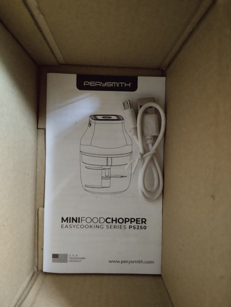 Pery Smith Mini Food Chopper PS250, TV & Home Appliances, Kitchen ...