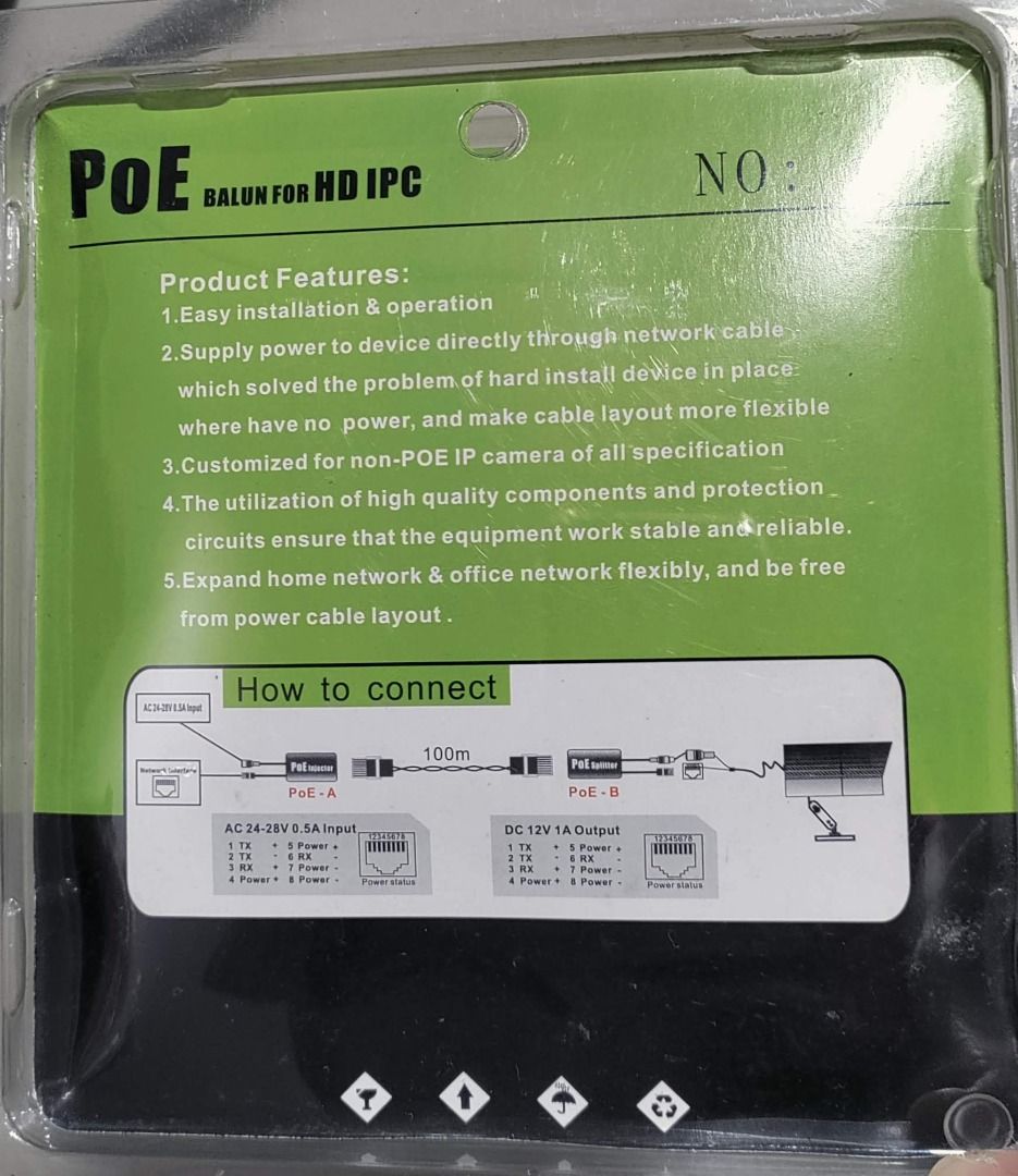 POE Balun for HD IPC, Computers & Tech, Parts & Accessories, Other ...