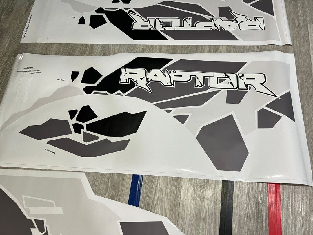 Raptor body sticker full set, Auto Accessories on Carousell