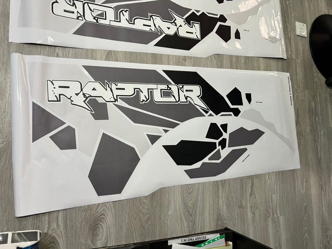 Raptor body sticker full set, Auto Accessories on Carousell