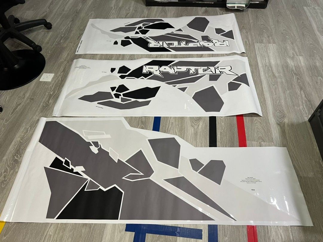 Raptor body sticker full set, Auto Accessories on Carousell