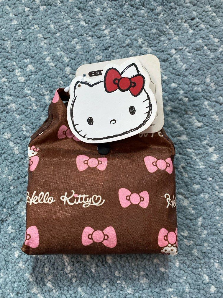 Recycled foldable Hello Kitty tote bag, Women's Fashion, Bags & Wallets ...