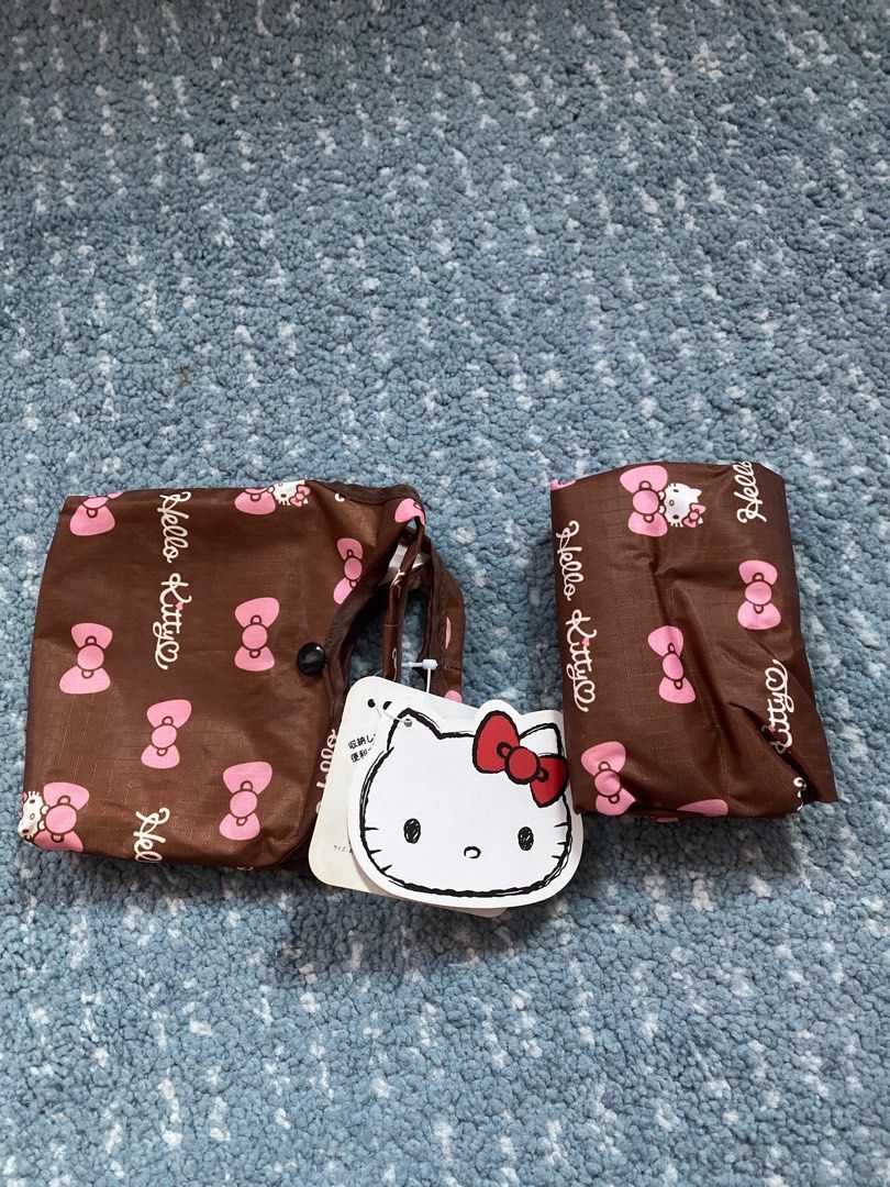 Recycled foldable Hello Kitty tote bag, Women's Fashion, Bags & Wallets ...