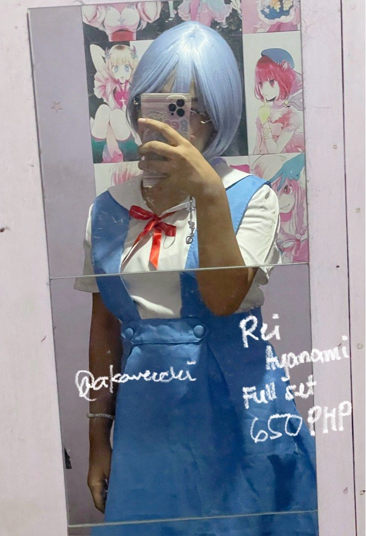Rei Ayanami Fullset Cosplay, Women's Fashion, Dresses & Sets, Sets or ...