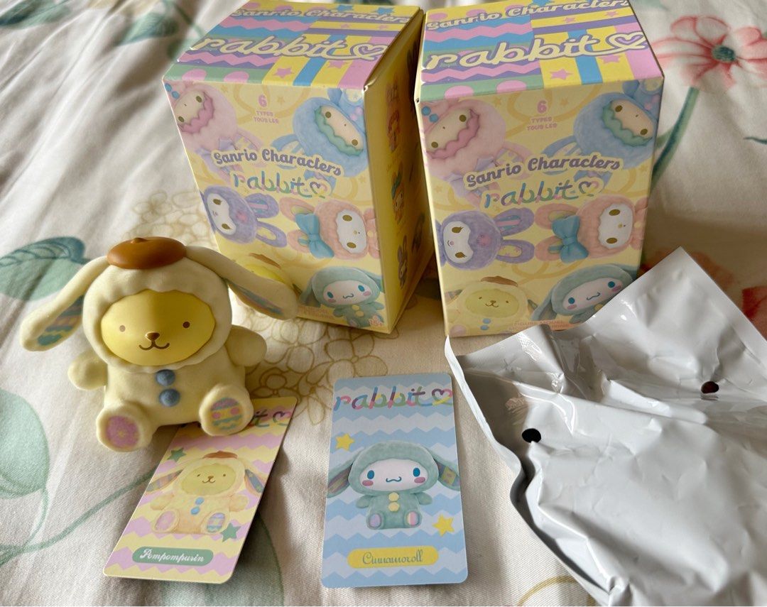 Sanrio characters rabbit series blind box pompompurin cinnamoroll ...