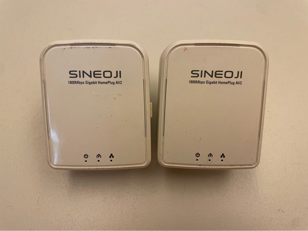 Sineoji PL1800E 1800Mbps Gigabit HomePlug AV2 MIMO, Computers & Tech ...