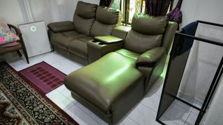 Sofa kulit sofa bench, Furniture & Home Living, Furniture, Sofas on ...