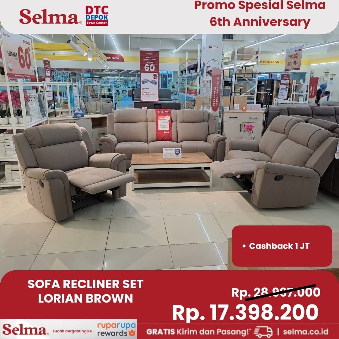 Sofa set Recliner, Perabotan Rumah di Carousell