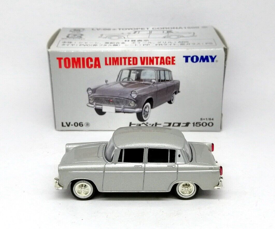 Tomytec/(2004発行古典車)舊TOMY字樣 LV-06a Toyota Corona 1500 1/64, 興趣及遊戲, 玩具 & 遊戲類 - Carousell