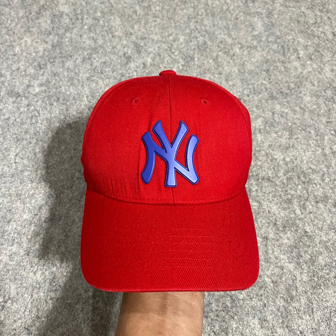 Topi MLB NY logo besi second original, Fesyen Pria, Aksesoris, Topi di ...
