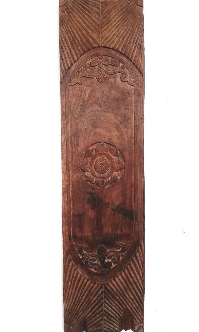 Ukiran Kayu Jati Lawas (Bagian Dinding Rumah Jawa Kuno). Sleman ...