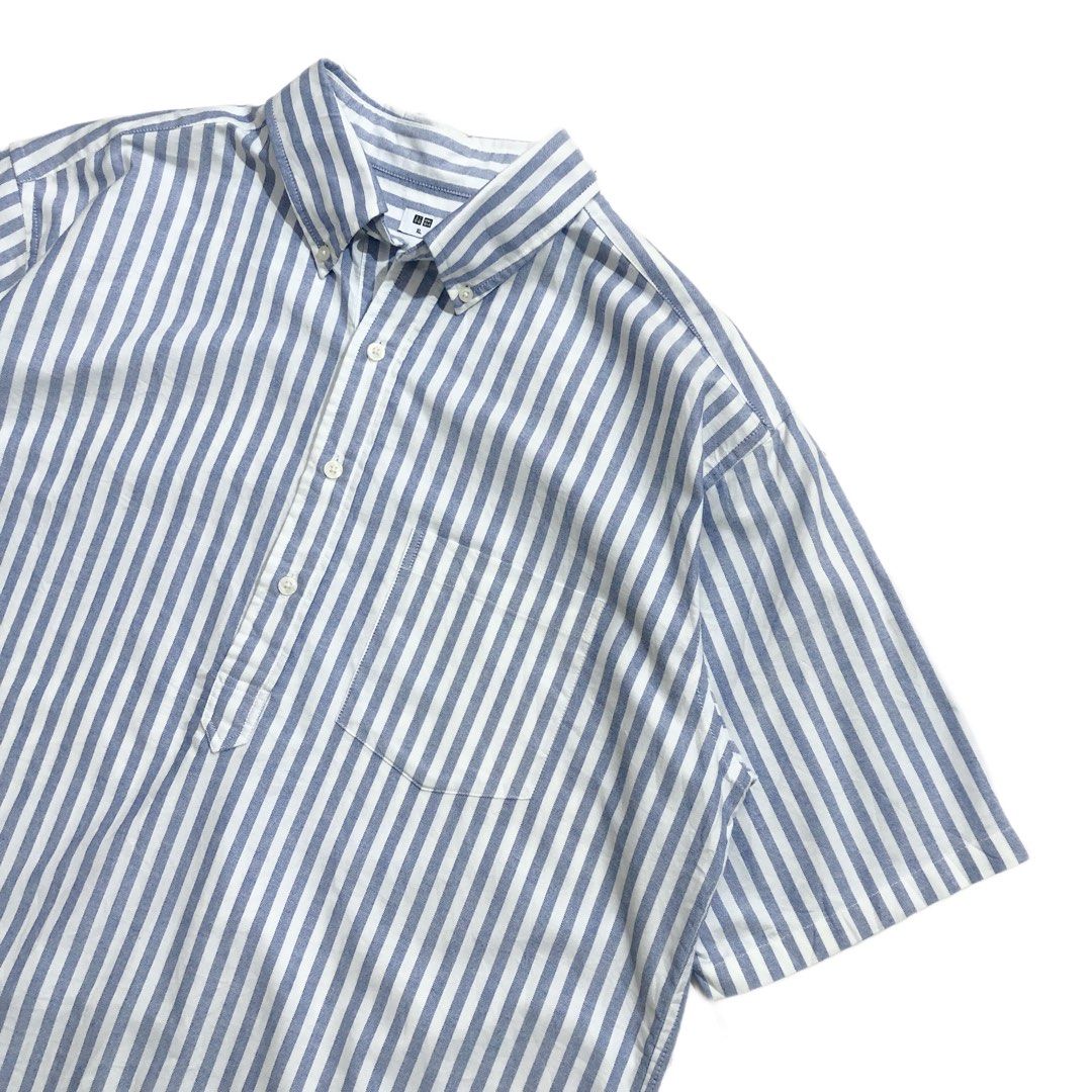 UNIQLO OVERSHIRT STRIPE / CITY BOY SHIRT / KEMEJA UNIQLO KAPITAL VISVIM ...