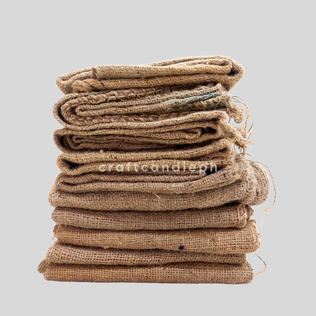 USED JUTE SACK / JUTE FABRIC PLAIN & PRINTED (23"W*38"L) by CraftCandle ...