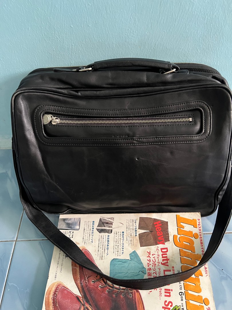 Vintage Porter Full leather made in Japan Masterpiece Orobianco Filson ...