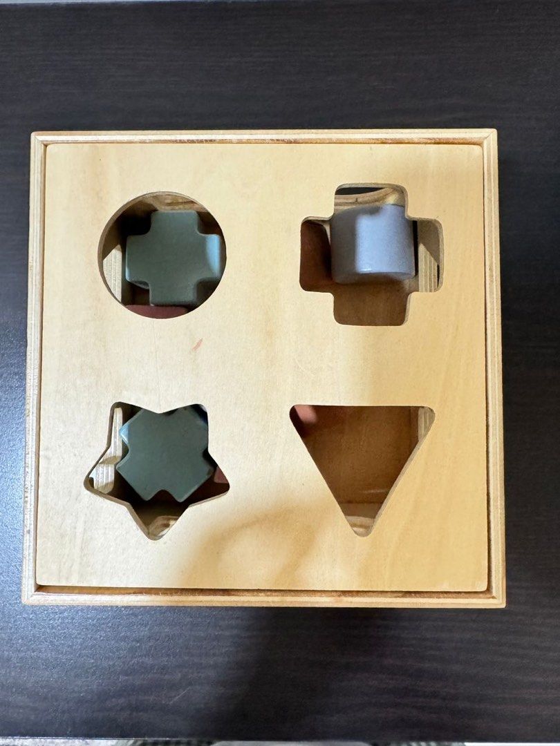Wooden Shape Sorting Toy, Babies & Kids, Infant Playtime on Carousell