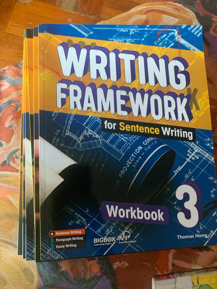 Writing framework for sentence writing, 興趣及遊戲, 書本 & 文具, 教科書 - Carousell