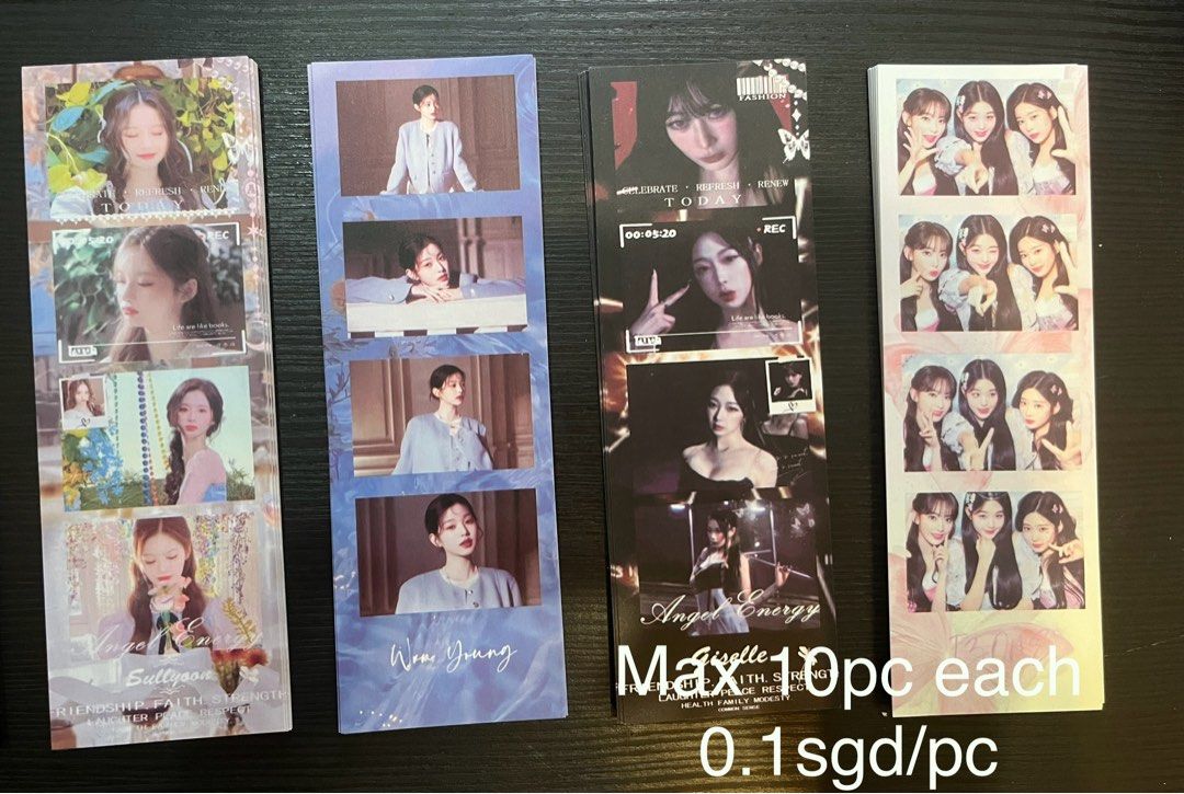 Wts K-pop girl group freebies postcards pcs photocards bookmark Ive ...