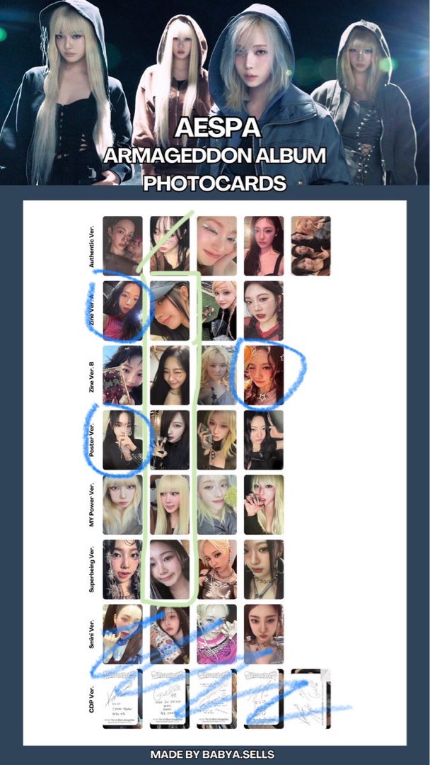 WTT aespa armageddon photocards, Hobbies & Toys, Memorabilia & Collectibles, K-Wave on Carousell