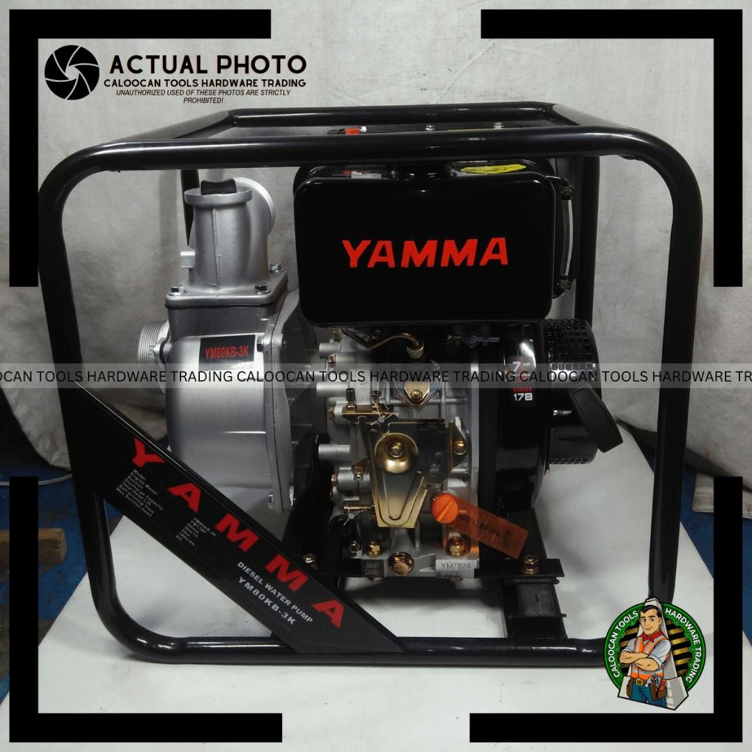 Yamma 3x3" 7HP Air Cooled Diesel Engine Water Pump (YM80KB-3K ...