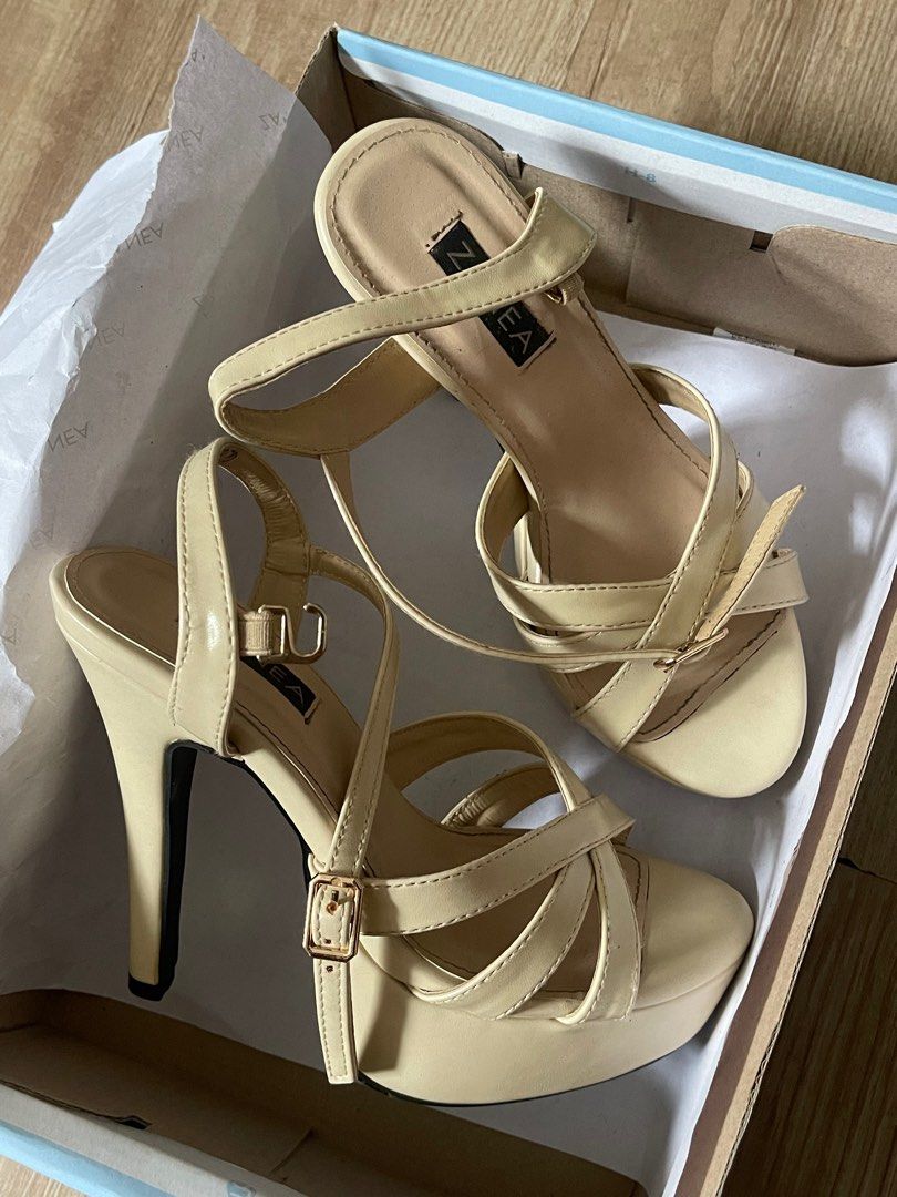ZANEA NUDE PAGEANT HEELS, Women's Fashion, Footwear, Heels on Carousell